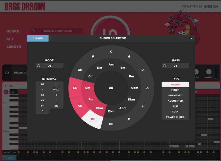 Unison Bass Dragon: The New AI Bassline Generator VST Finally Revealed